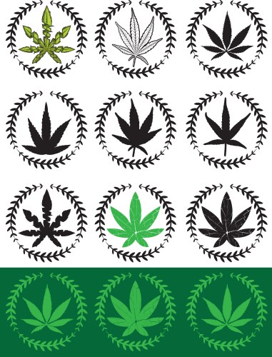 Cannabis Leaf Symbol Vector Images (over 23,000)