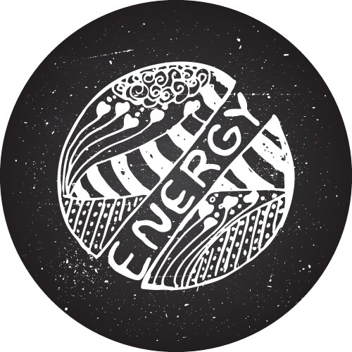 Detailed hand drawn entangle logo Royalty Free Vector Image