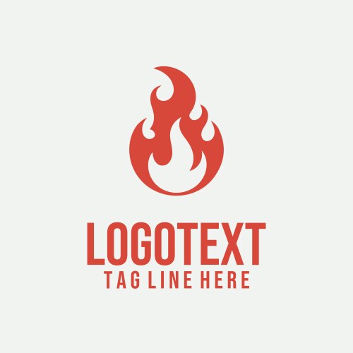 Flame bird logo Royalty Free Vector Image - VectorStock