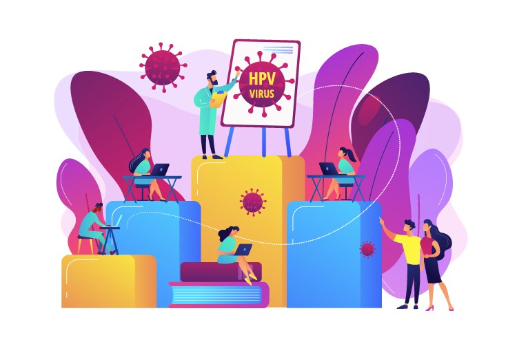 Human papillomavirus hpv structure Royalty Free Vector Image