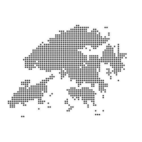 Map with dot Royalty Free Vector Image - VectorStock