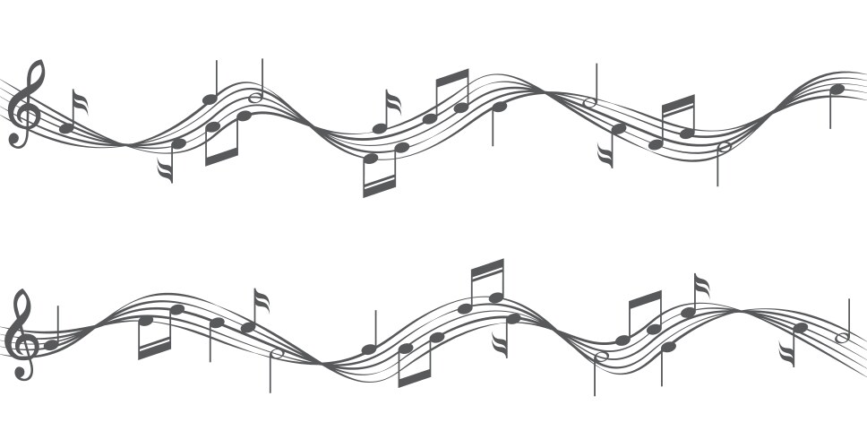 Music Notes Symbols Black and White Vector Images (over 38,000)