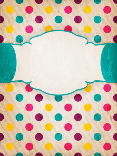 Number 7 with white polka dots on pastel pink Vector Image
