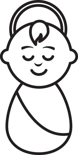 Jesuschrist little baby icon Royalty Free Vector Image