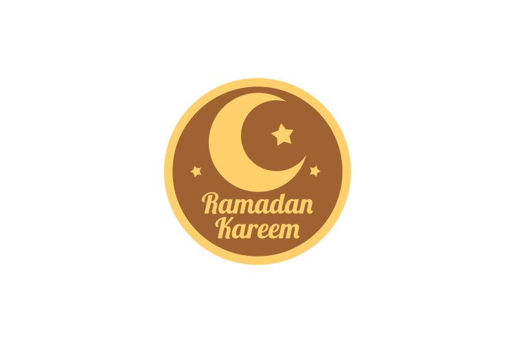 Ramadhan sticker Royalty Free Vector Image - VectorStock