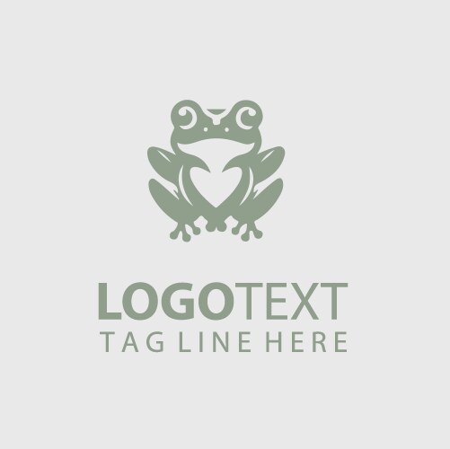 Frog logo Royalty Free Vector Image - VectorStock