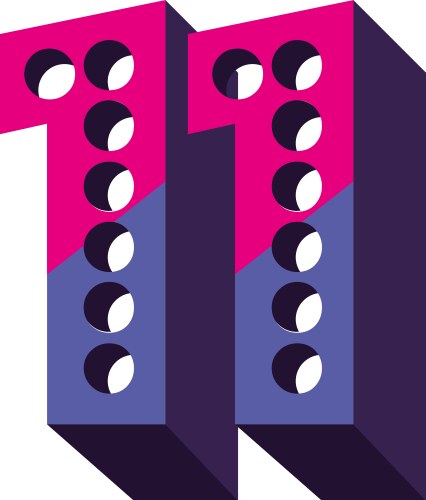 Number Eleven Vector Images (over 1,000)