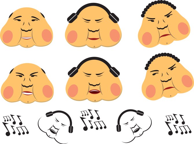 Fat Man Emoji Face Vector Images (85)