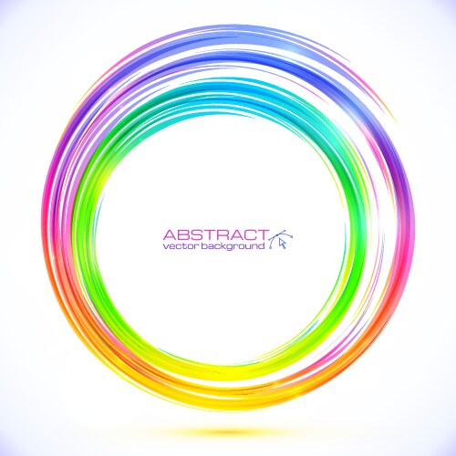 Acrylic painted rainbow Royalty Free Vector Image