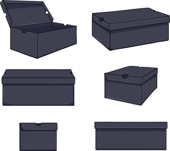 Shoe box Royalty Free Vector Image - VectorStock