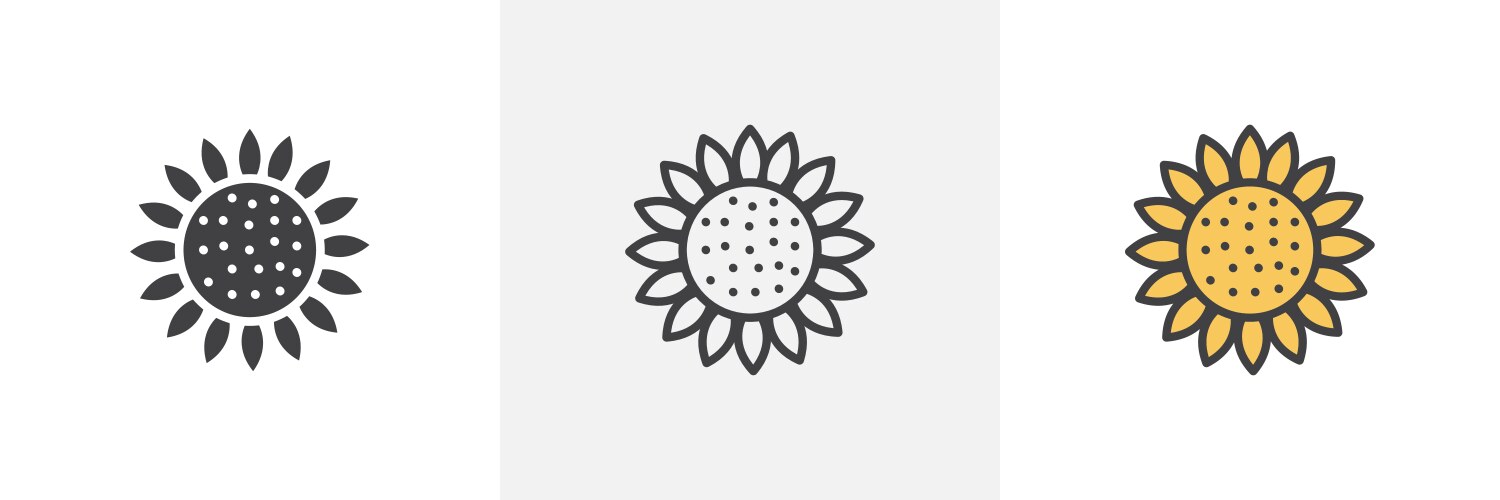 Simple Sunflower Vector Images (over 6,600)