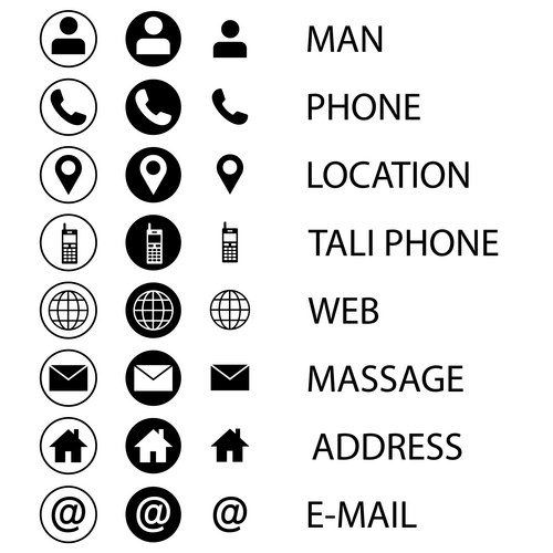 Set website icon communication – Royalty-Free Vector | VectorStock