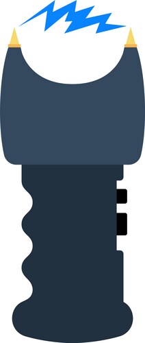 Police stun gun icon Royalty Free Vector Image
