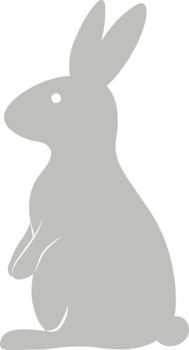 Easter Bunny Back Silhouette Vector Images (over 110)