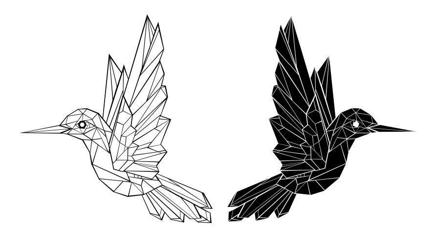 Hummingbird Outline Vector Images (over 2,400)