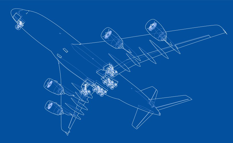 Passenger aircraft Royalty Free Vector Image - VectorStock