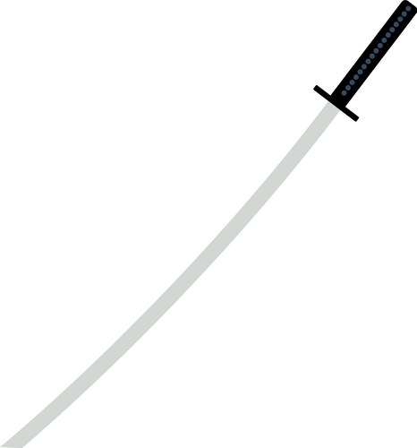 Japanese sword 0004 Royalty Free Vector Image - VectorStock
