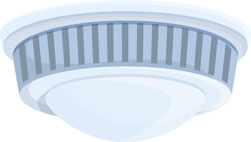 Interior smoke detector icon cartoon alarm Vector Image