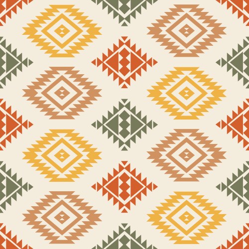 Southwestern aztec seamless pattern navajo print Vector Image