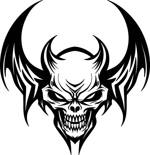 Tribal Evil Demon Skulls