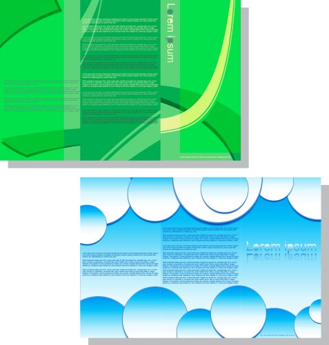 Vertical roll up board template set blank Vector Image