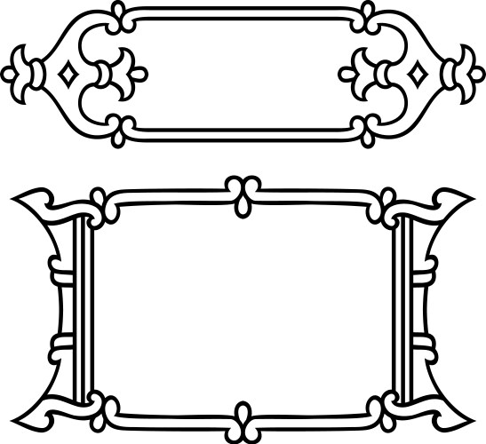 Ornamental rules design Royalty Free Vector Image
