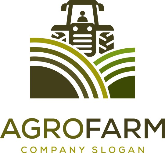 Agro farm logo design Royalty Free Vector Image