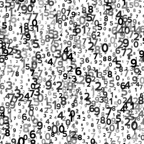 Pattern with numbers Royalty Free Vector Image