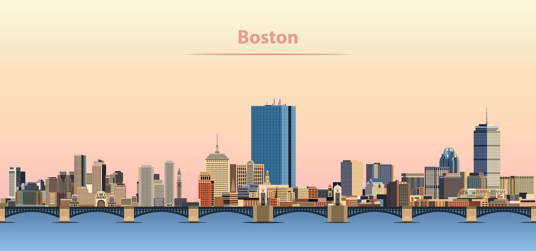 Boston Skyline Vector Images (over 470)