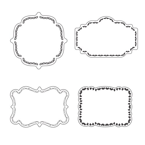 Ornamental corner frame Royalty Free Vector Image