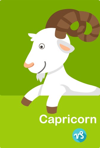 Zodiac signs capricorn Royalty Free Vector Image