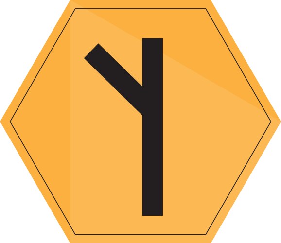 Isolated transit signal Royalty Free Vector Image