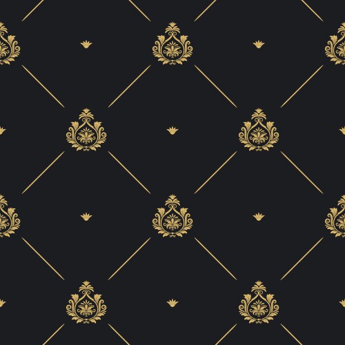 Golden seamless pattern Royalty Free Vector Image