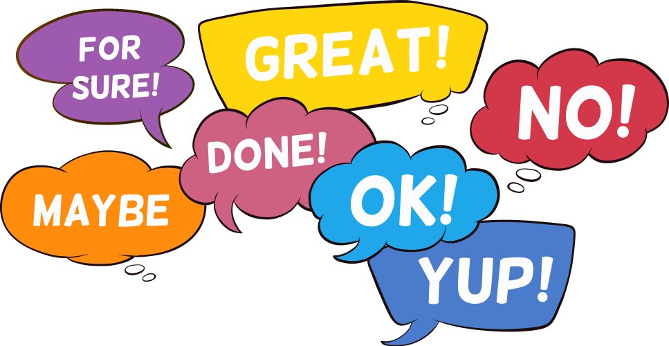 Various shapes of speech bubbles Royalty Free Vector Image