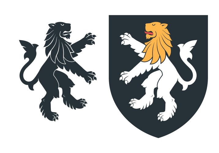 Lion Rampant Vector Images (over 650)
