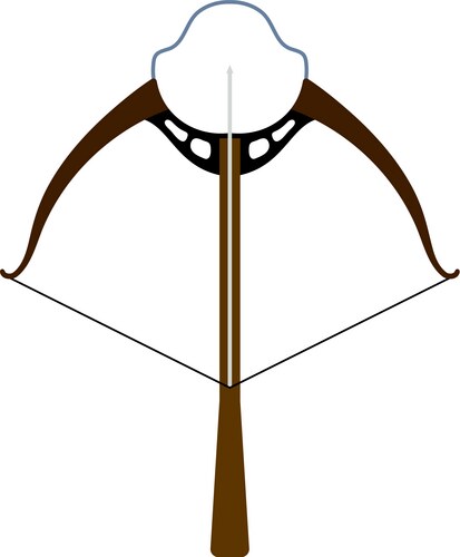 Icon of crossbow Royalty Free Vector Image - VectorStock