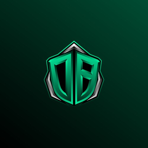 Initial db logo design Royalty Free Vector Image