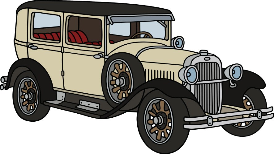 Vintage car Royalty Free Vector Image - VectorStock