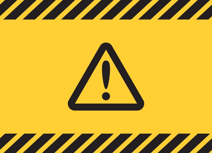 Caution Triangle Warning Sign Royalty Free Vector Image