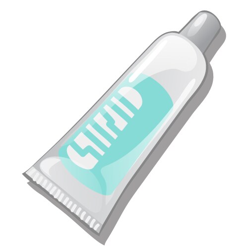 Tube toothpaste cartoon Royalty Free Vector Image
