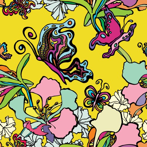 Cartoon doodles mauritus seamless pattern Vector Image