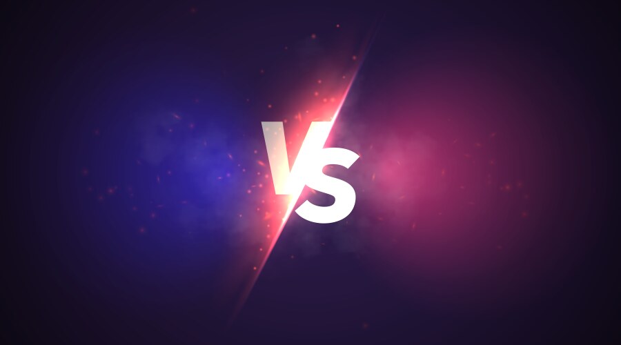 Vs versus background red and blue mma fight Vector Image