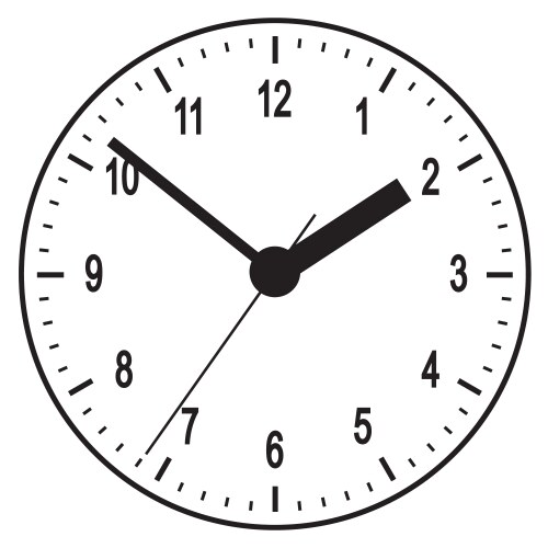 Wall mounted digital clock Royalty Free Vector Image
