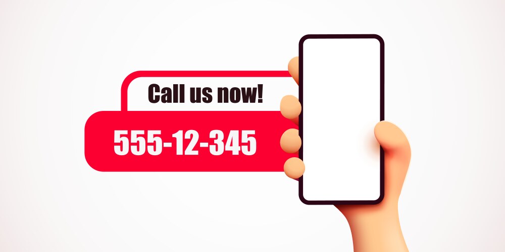 Phone Red Number Vector Images (over 4,200)