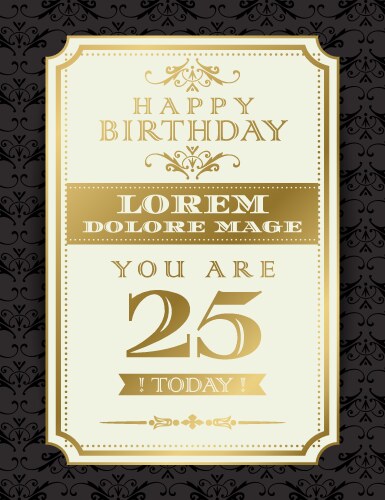 Gold Birthday Border Vector Images (over 12,000)