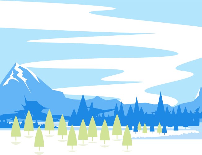 Arctic landscape Royalty Free Vector Image - VectorStock