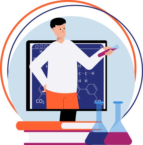 Online lesson Royalty Free Vector Image - VectorStock