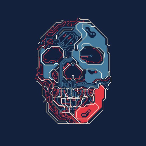 Skeleton scan Royalty Free Vector Image - VectorStock