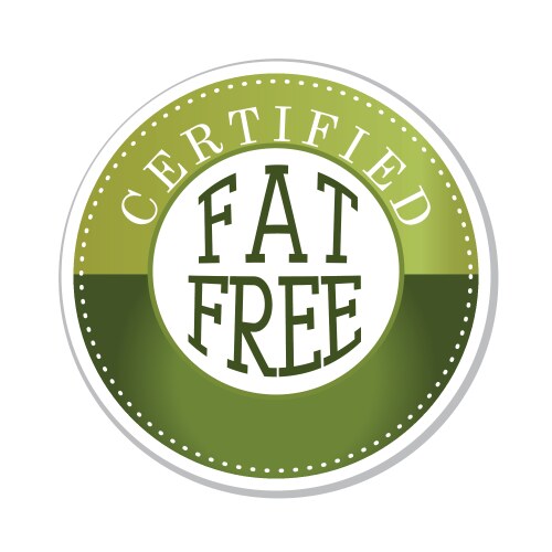 Trans fat free stamp rectangular Royalty Free Vector Image