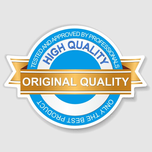Super quality sticker badges Royalty Free Vector Image